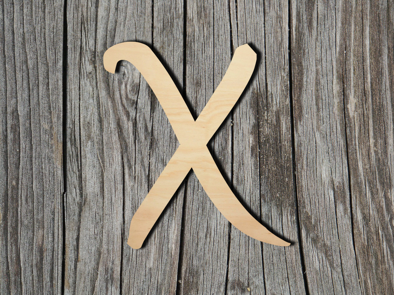 X - Letter - Disney Inspired - Laser Cut Unfinished Wood Cutout Shapes ...