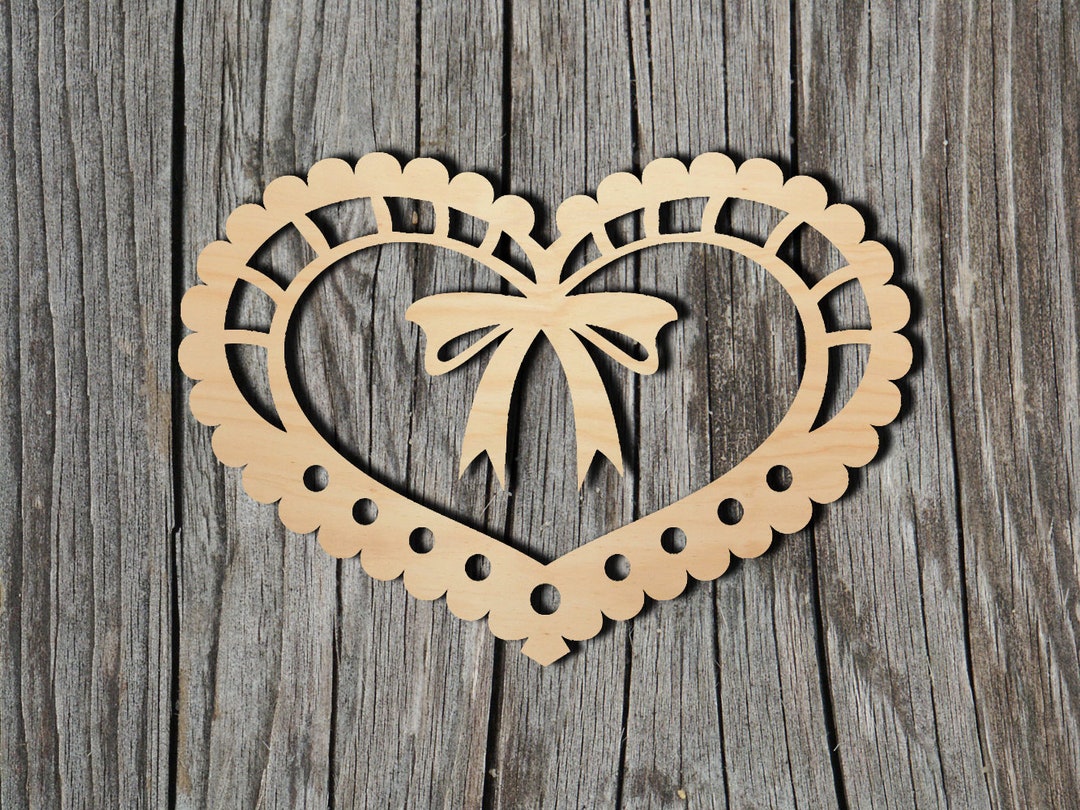 Heart Shape - Laser Cut Unfinished Wood Cutout Shapes - Always Check ...