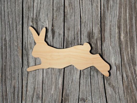 Rabbit Wildlife Laser Cut Unfinished Wood Cutout Shapes - Etsy