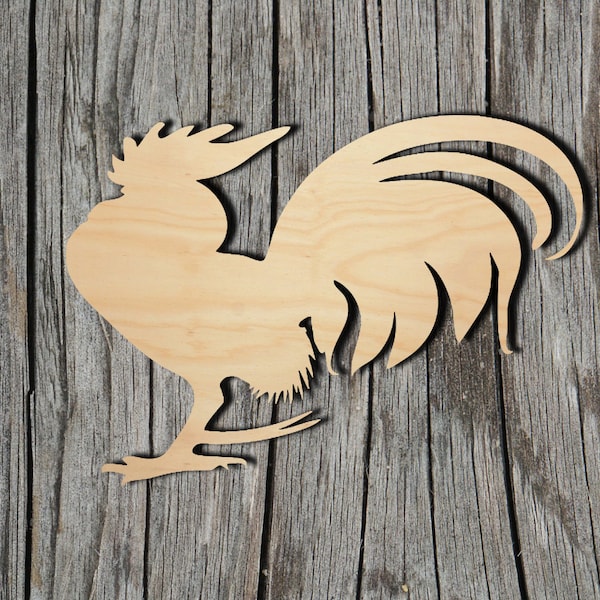 Wood Rooster Shape - Etsy