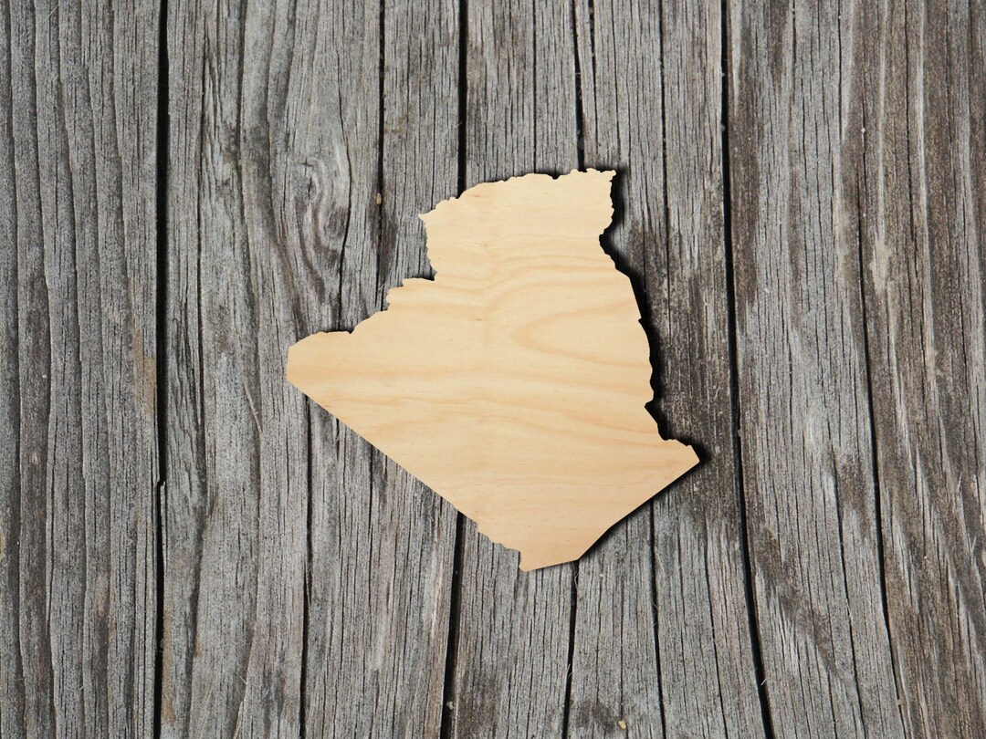 Algeria - Laser Cut Unfinished Wood Cutout Shapes - Always Check Sizes ...