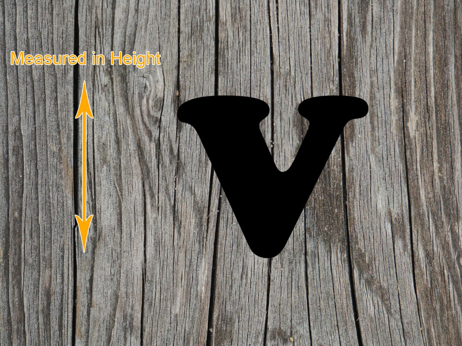 V - Upper Case - Letter - Type 1 - Laser Cut Unfinished Wood Cutout ...