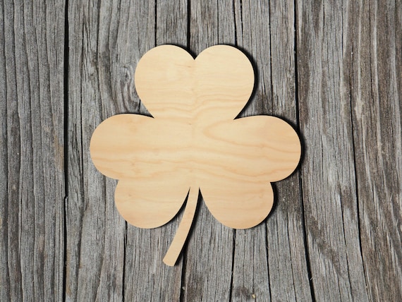 Clover Shape Laser Cut Unfinished Wood Cutout Shapes - Etsy
