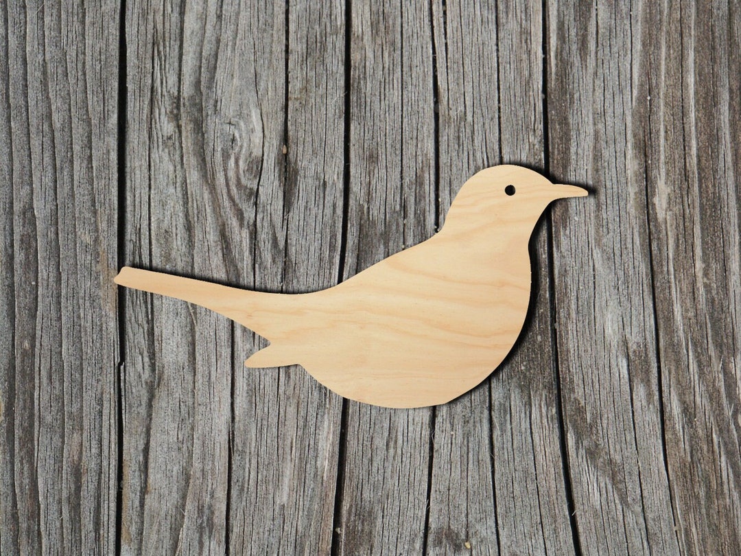 Bird - Laser Cut Unfinished Wood Cutout Shapes - Always Check Sizes and ...