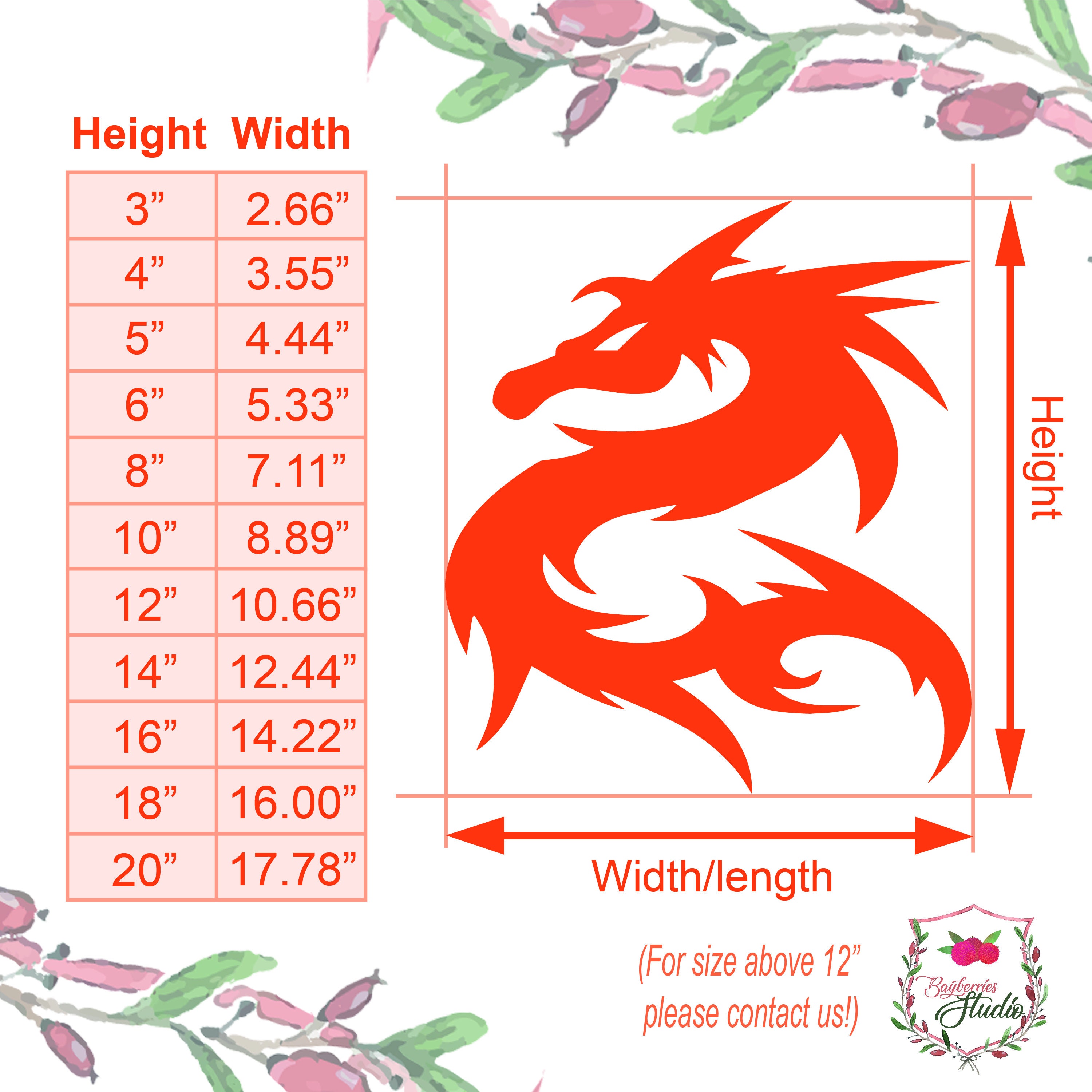 Dragon Shape Laser Cut Unfinished Wood Cutout Shapes | Etsy