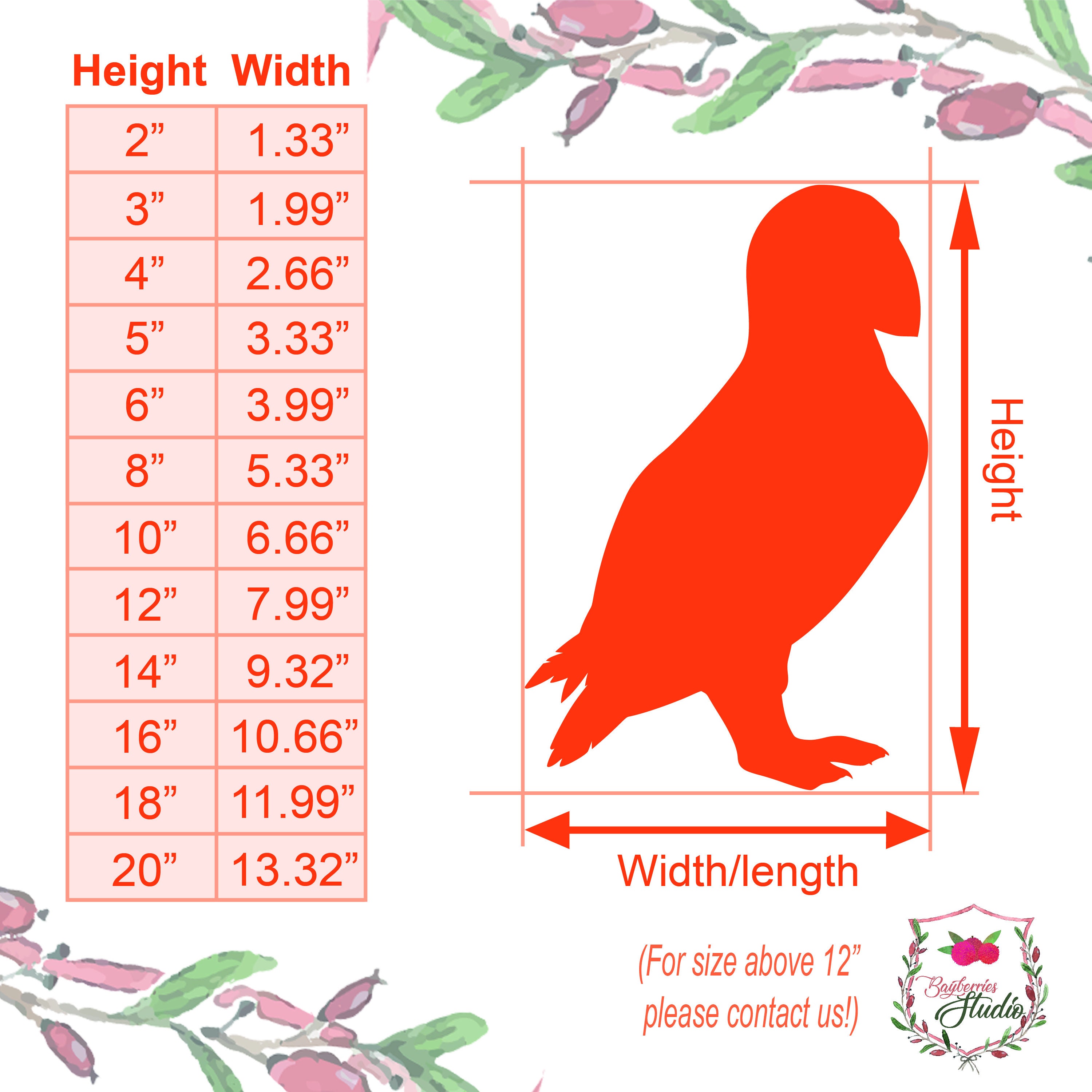 Puffin - Wildlife - Laser Cut Unfinished Wood Cutout Shapes - Always ...