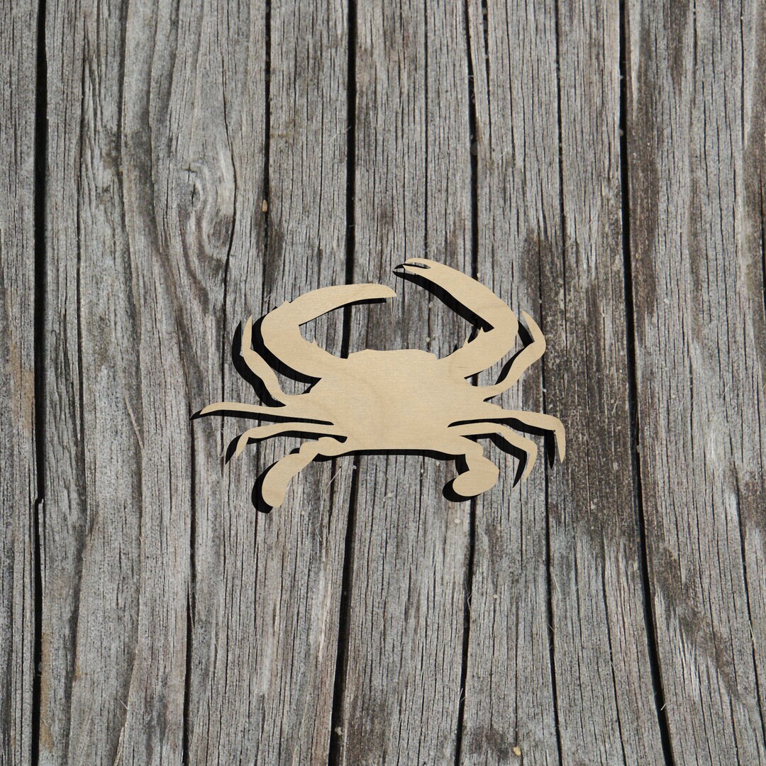 Crab Shape - Laser Cut Unfinished Wood Cutout Shapes - Always Check ...