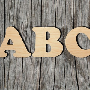 Wooden Abc Letters Cut Out - Etsy