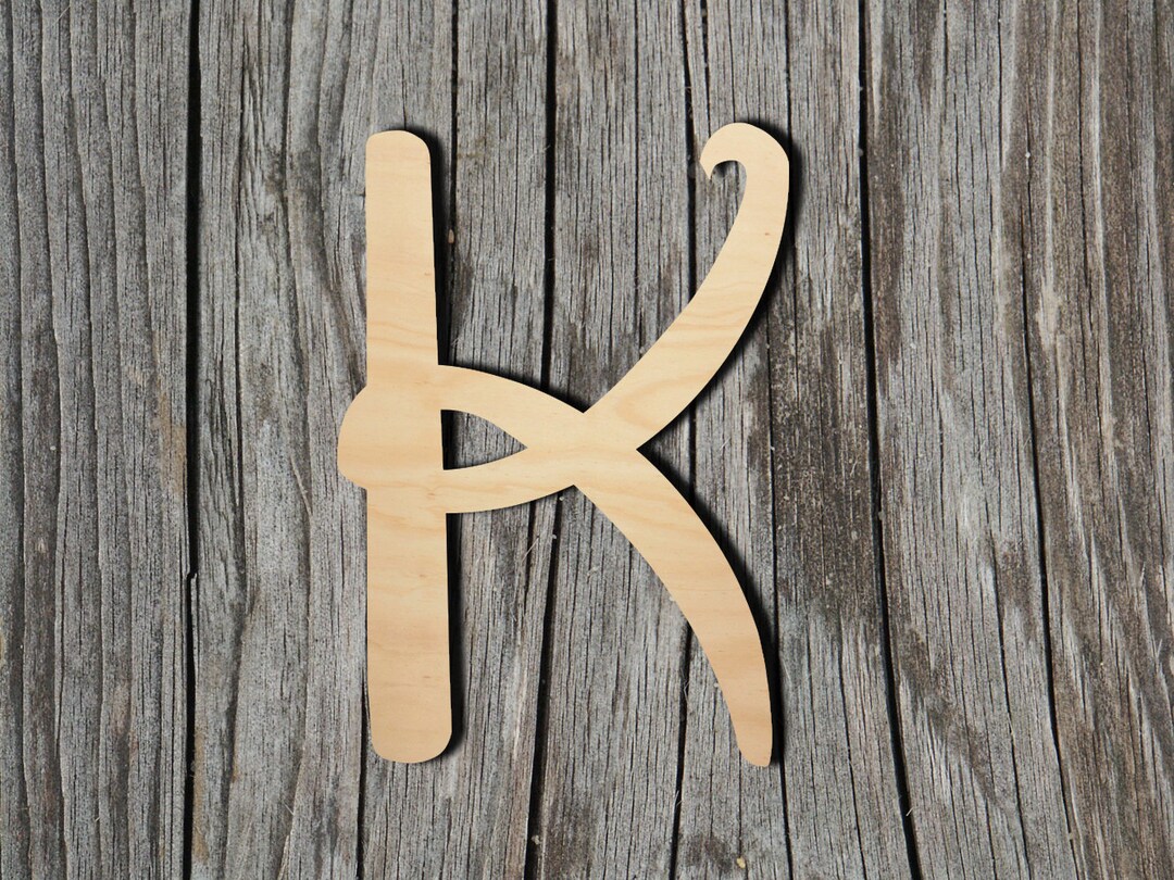 K - Letter - Disney Inspired - Laser Cut Unfinished Wood Cutout Shapes ...
