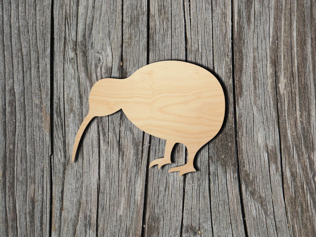 Kiwi Bird Shape - Laser Cut Unfinished Wood Cutout Shapes - Always ...
