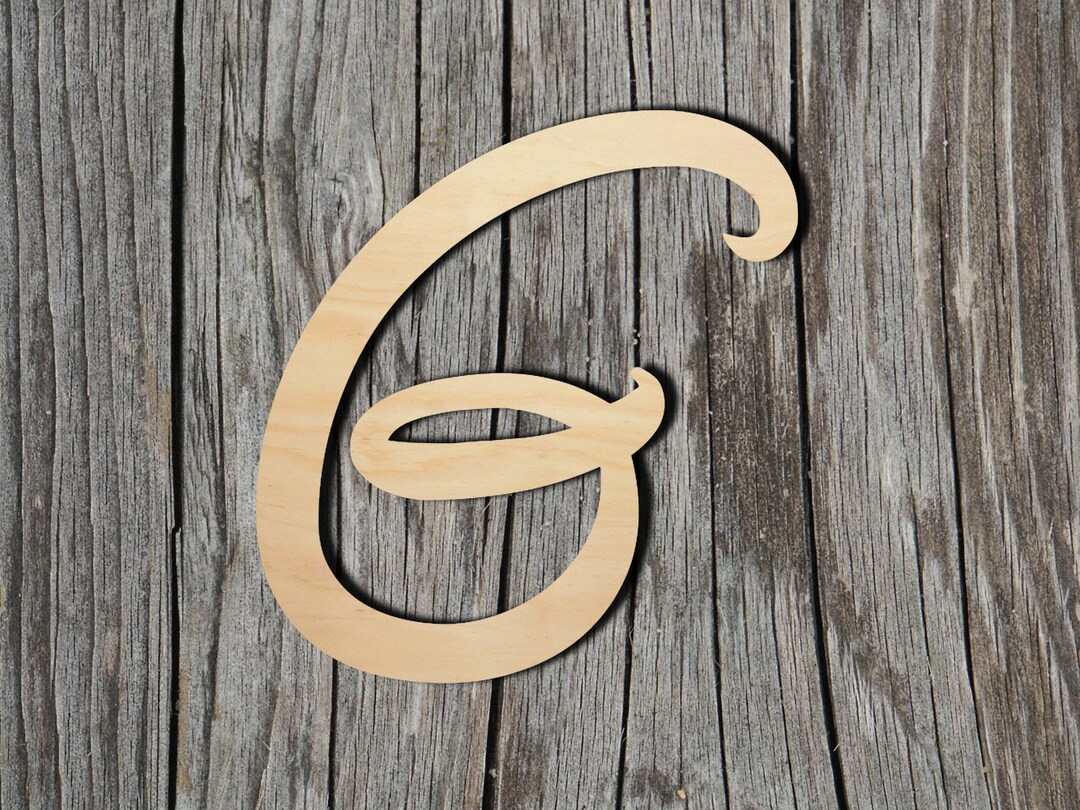 G - Letter - Disney Inspired - Laser Cut Unfinished Wood Cutout Shapes ...