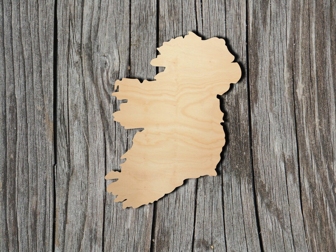Ireland Shape - Laser Cut Unfinished Wood Cutout Shapes - Always Check ...