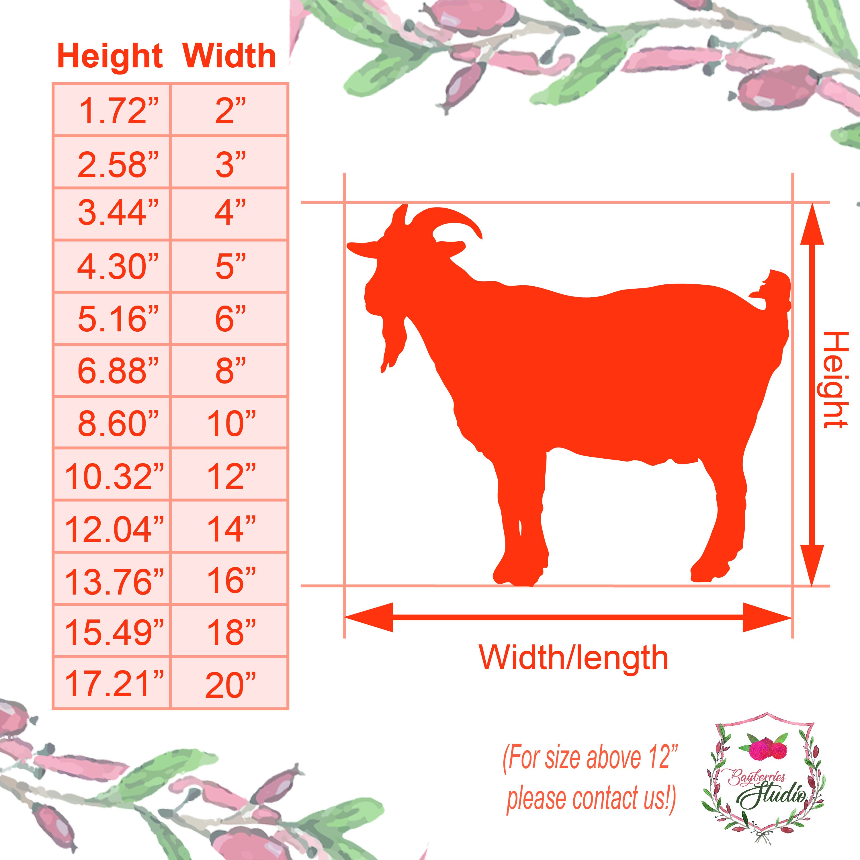 Goat Shape Laser Cut Unfinished Wood Cutout Shapes Always | Etsy