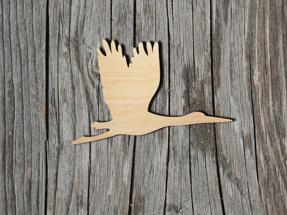 Stork Shape Laser Cut Unfinished Wood Cutout Shapes Always | Etsy