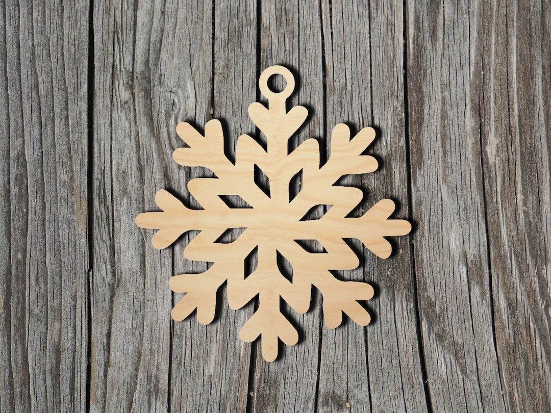 Snowflake Shape - Laser Cut Unfinished Wood Cutout Shapes - Always ...