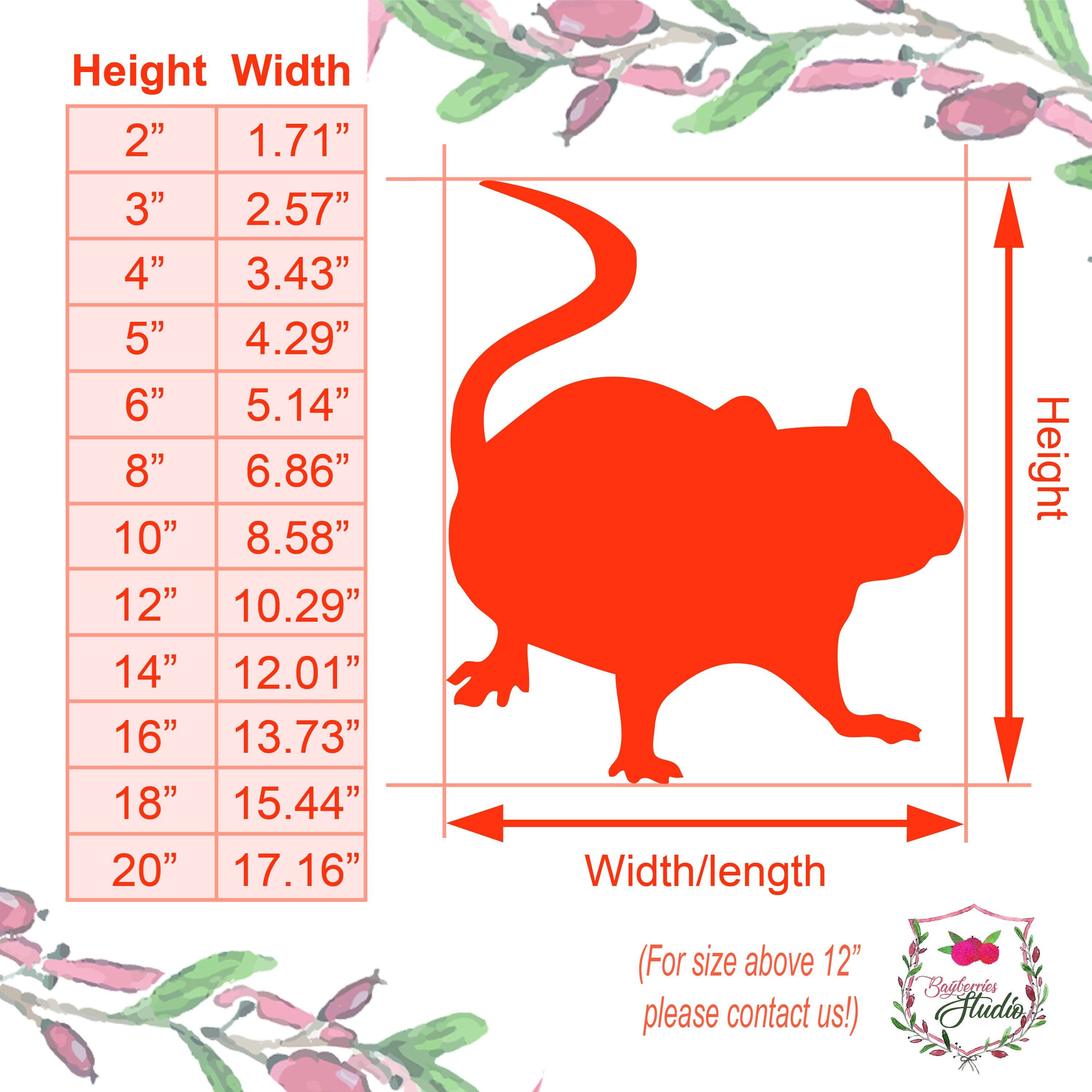 Rat Laser Cut Unfinished Wood Cutout Shapes Always Check - Etsy