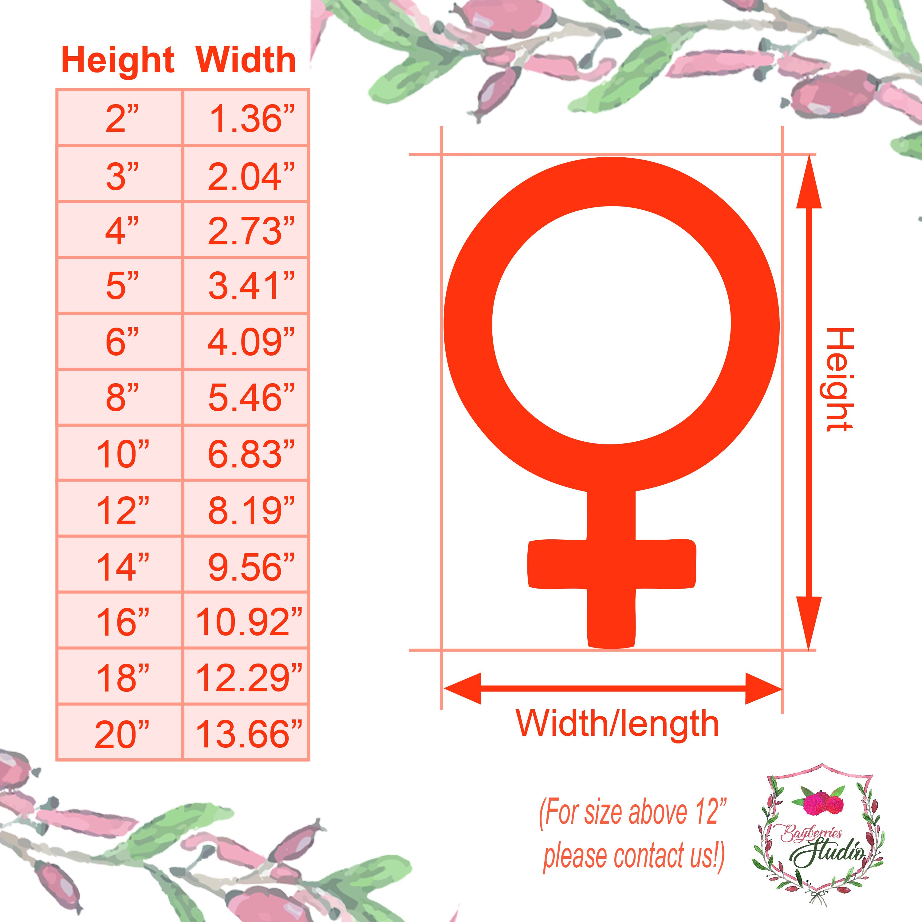 Female Symbol Cutout