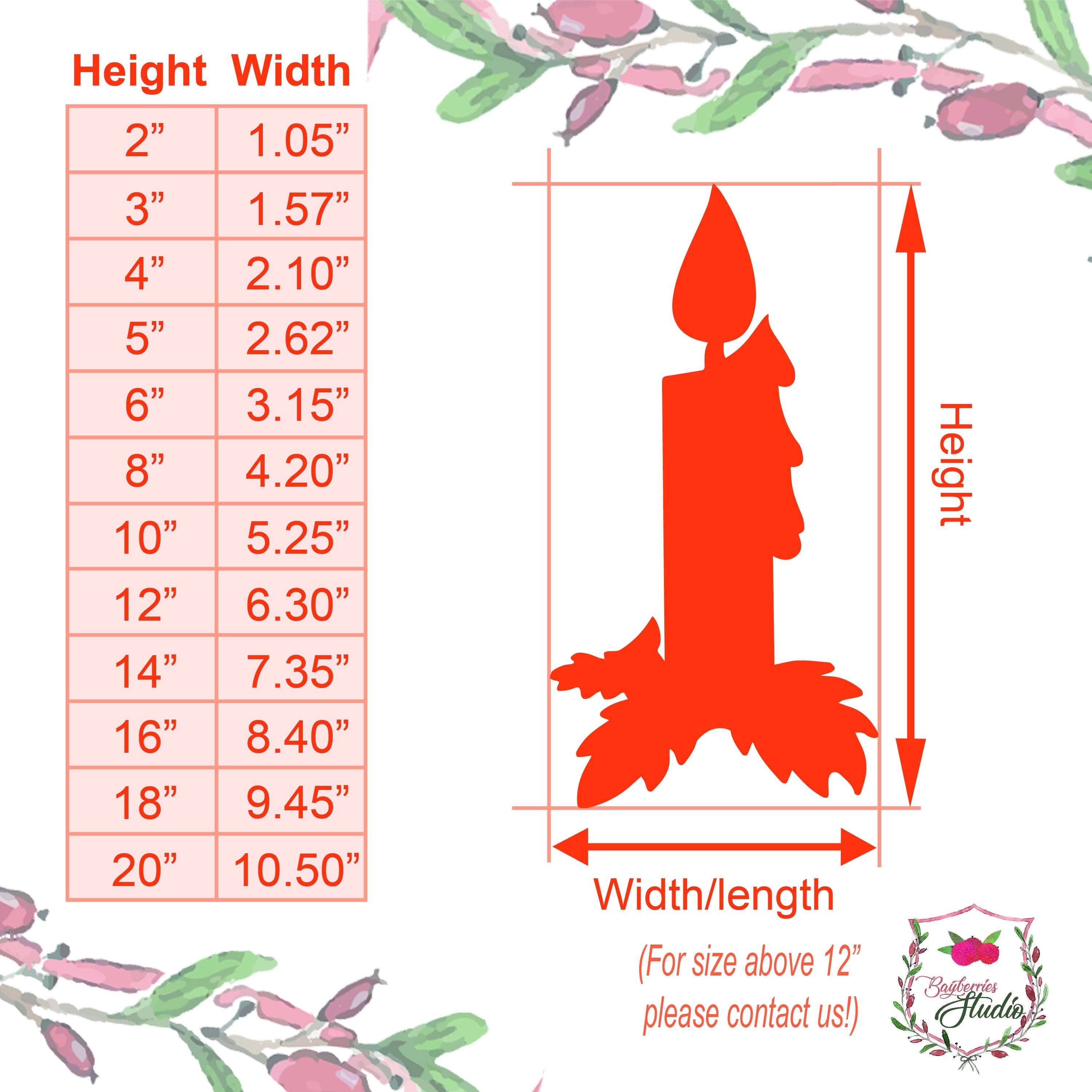 Candle Shape - Laser Cut Unfinished Wood Cutout Shapes - Always Check ...