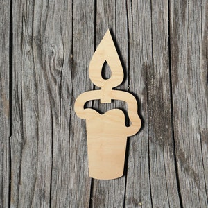 Candle Shape - Laser Cut Unfinished Wood Cutout Shapes - Always Check ...