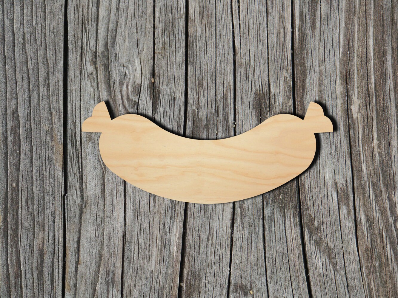 Sausage Shape Laser Cut Unfinished Wood Cutout Shapes - Etsy