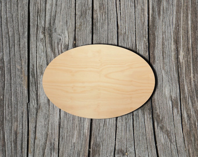 OVAL Unfinished Wooden Craft Shape, Do It Yourself, DIY, Basic Oval ...