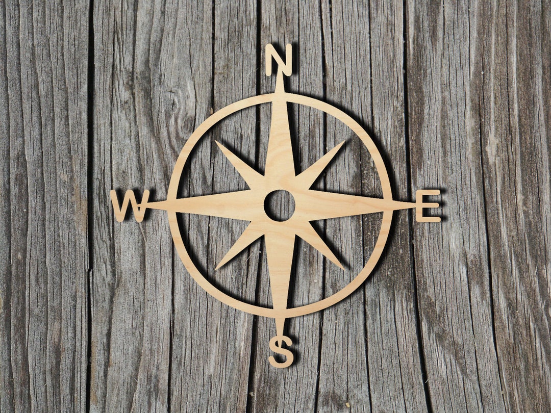Compass - Laser Cut Unfinished Wood Cutout Shapes - Always Check Sizes ...