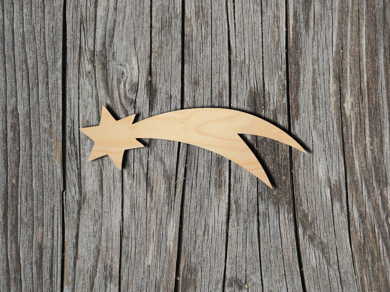 Shooting Star Laser Cut Unfinished Wood Cutout Shapes - Etsy Australia
