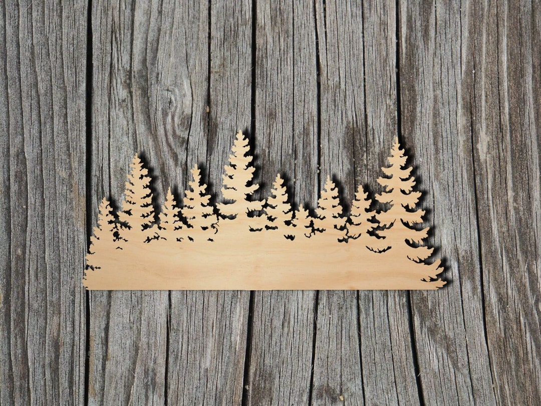 Trees - Laser Cut Unfinished Wood Cutout Shapes - Always Check Sizes ...