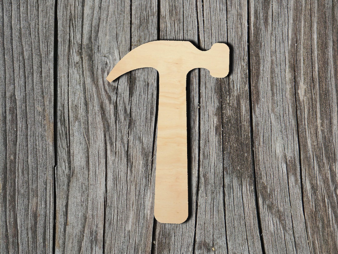 Hammer - Laser Cut Unfinished Wood Cutout Shapes - Always Check Sizes ...
