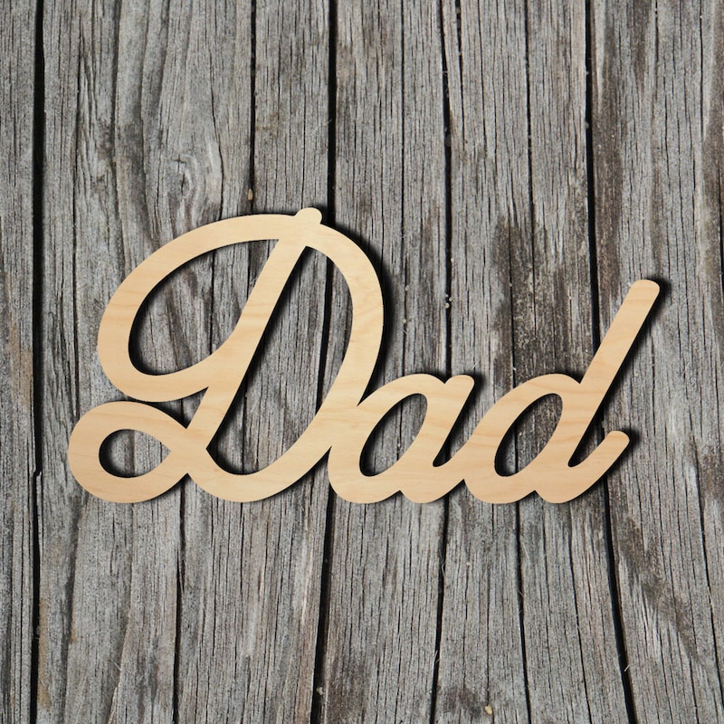 Dad Cutout Letters - Etsy