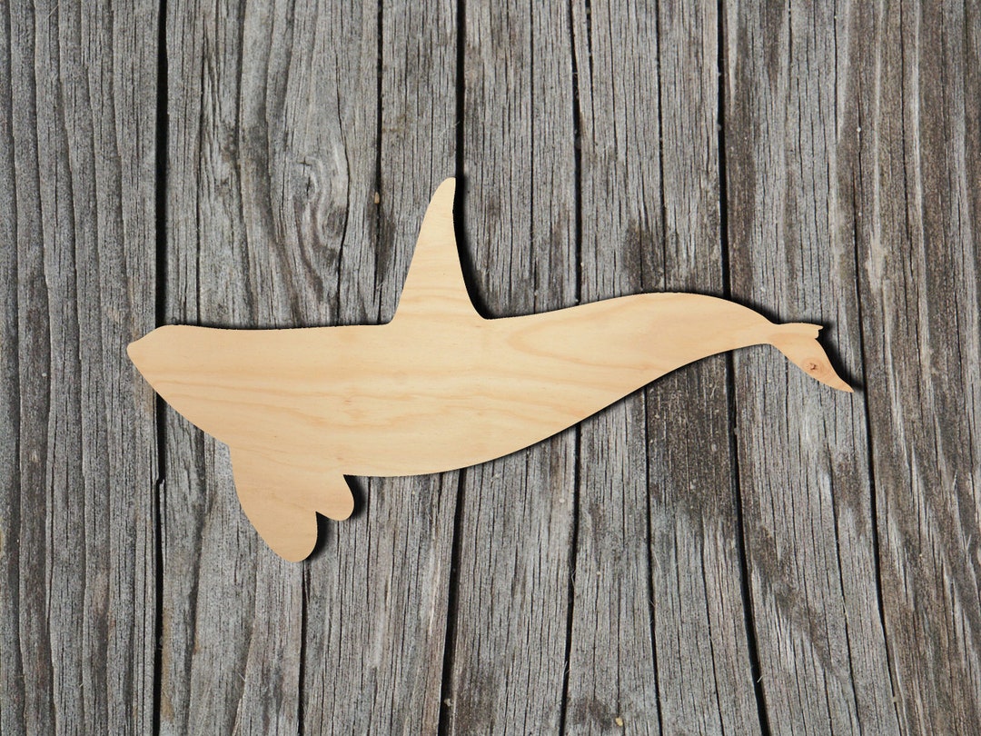 Orca - Laser Cut Unfinished Wood Cutout Shapes - Always Check Sizes and ...