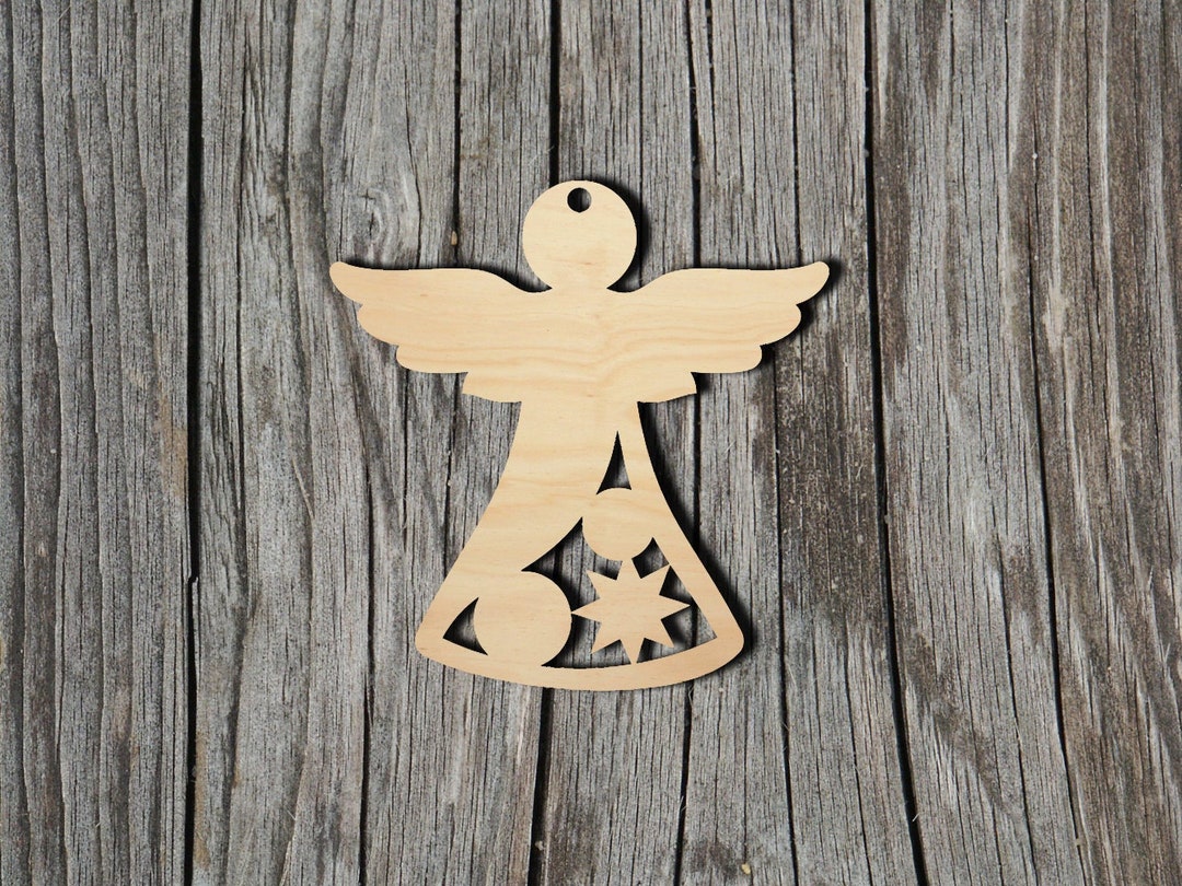 Angel - Laser Cut Unfinished Wood Cutout Shapes - Always Check Sizes ...