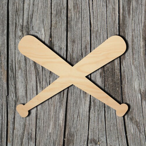 Baseball Bat Laser Cut Unfinished Wood Cutout Shapes - Etsy