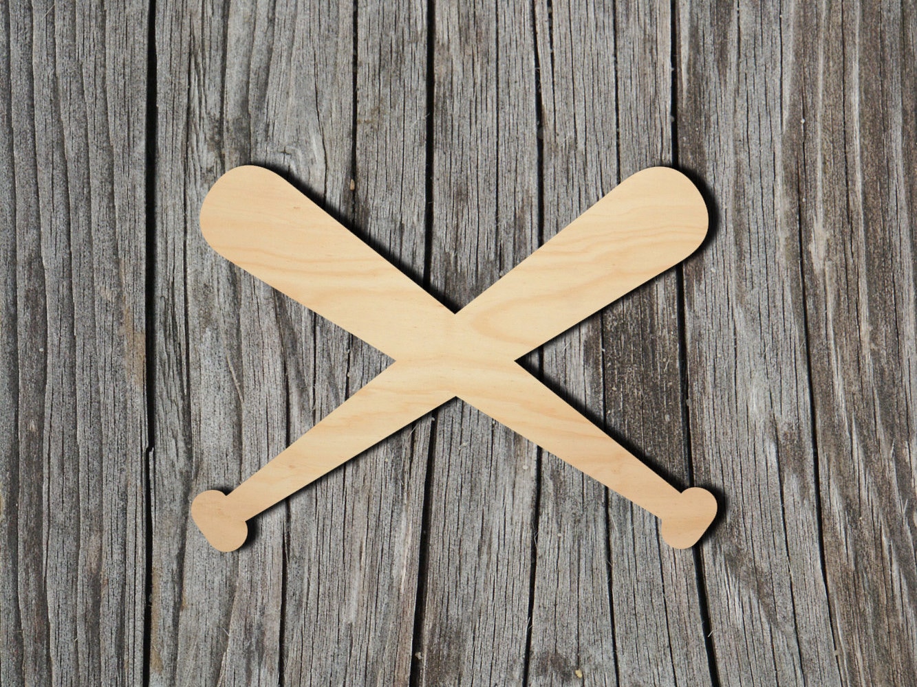 Baseball Bat - Laser Cut Unfinished Wood Cutout Shapes - Always Check ...