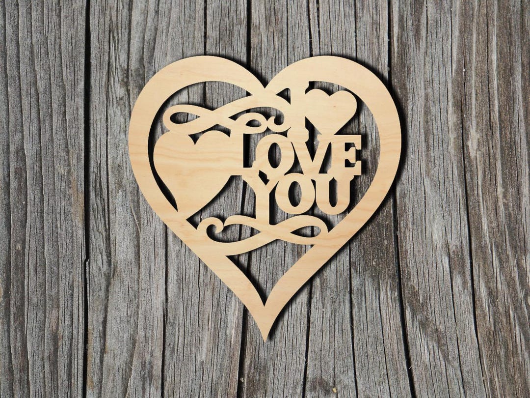 Heart Shape - Multiple Sizes - Laser Cut Unfinished Wood Cutout Shapes ...