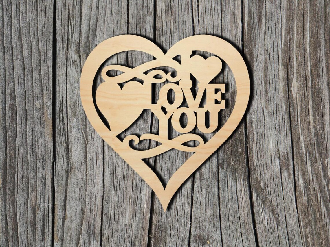 Heart Shape - Multiple Sizes - Laser Cut Unfinished Wood Cutout Shapes ...