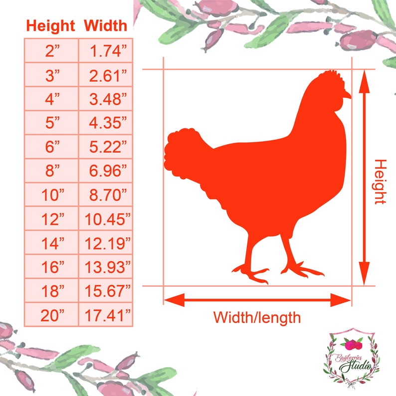 Hen - Chicken - Laser Cut Unfinished Wood Cutout Shapes - Always Check ...