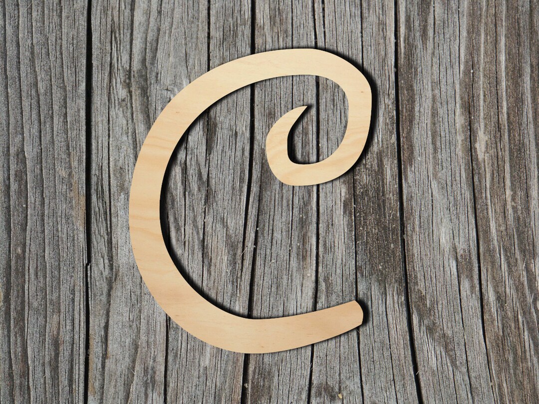 C - Letter - Disney Inspired - Laser Cut Unfinished Wood Cutout Shapes ...
