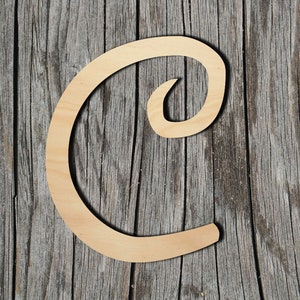 C - Letter - Disney Inspired - Laser Cut Unfinished Wood Cutout Shapes ...