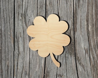 Clover Shape Laser Cut Unfinished Wood Cutout Shapes | Etsy