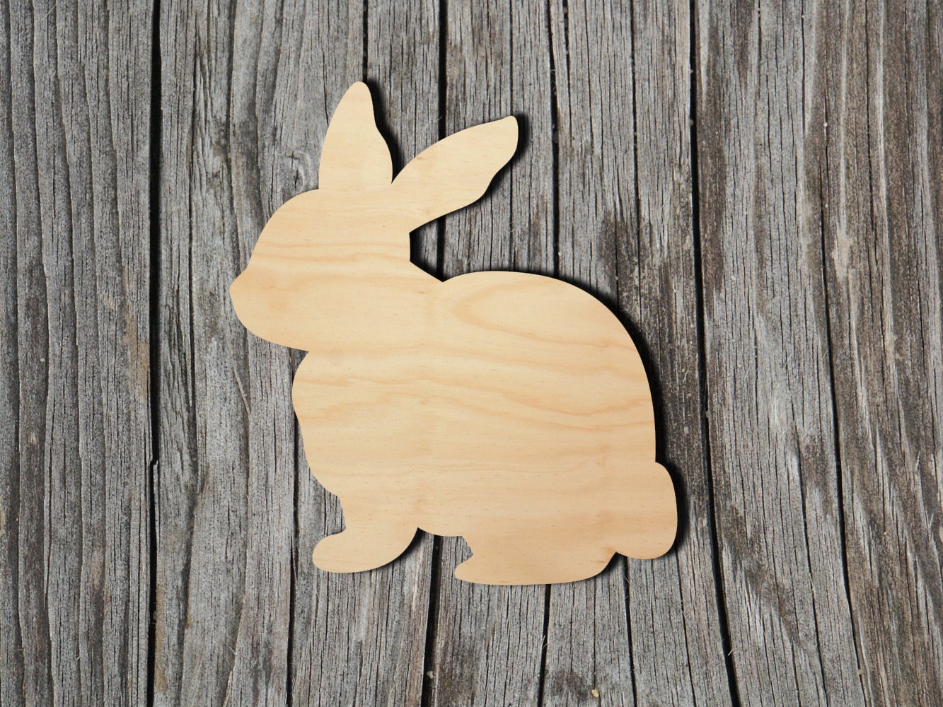 Bunny Rabbit Shape Laser Cut Unfinished Wood Cutout Shapes | Etsy