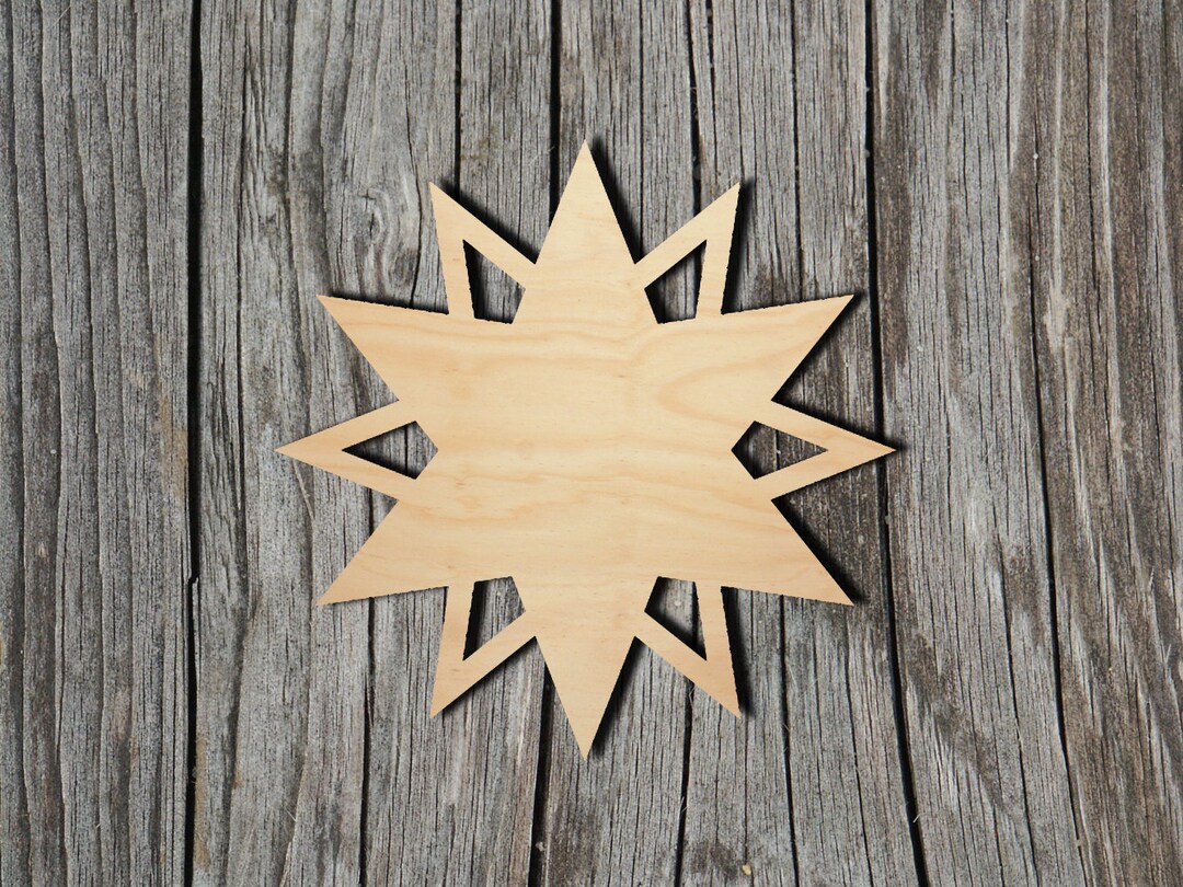 Star Shape - Laser Cut Unfinished Wood Cutout Shapes - Always Check ...