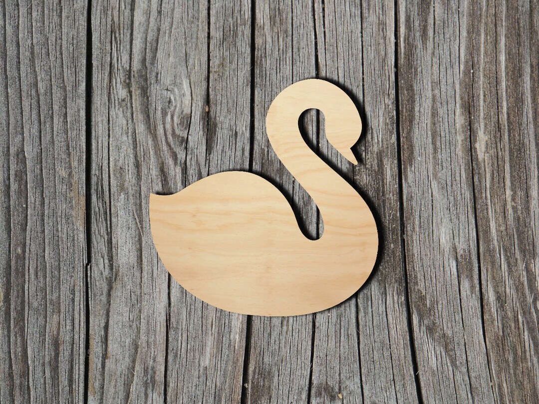 Swan - Laser Cut Unfinished Wood Cutout Shapes - Always Check Sizes and ...