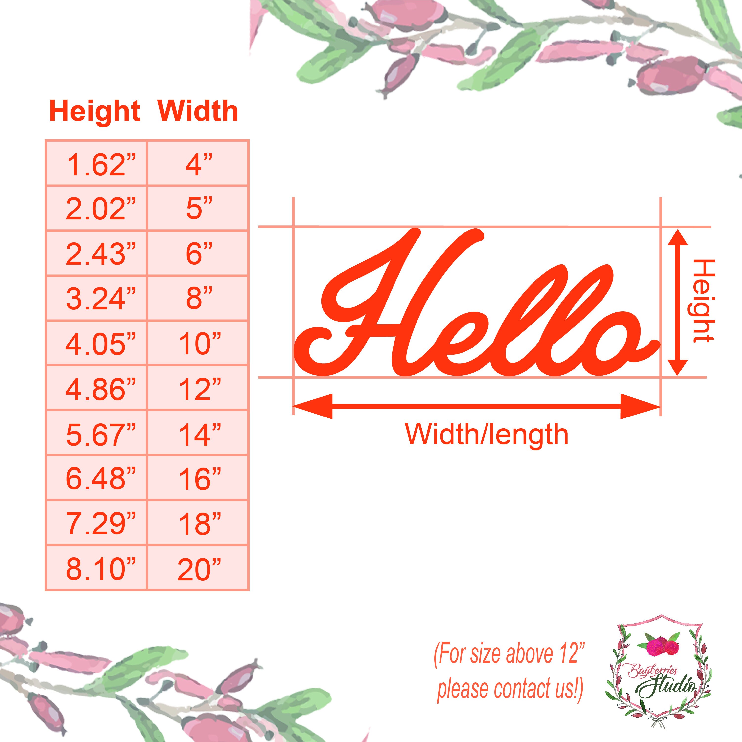 Hello Wood Sign Laser Cut Unfinished Wood Cutout Shapes - Etsy