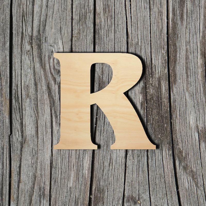 Wooden Letter R - Etsy