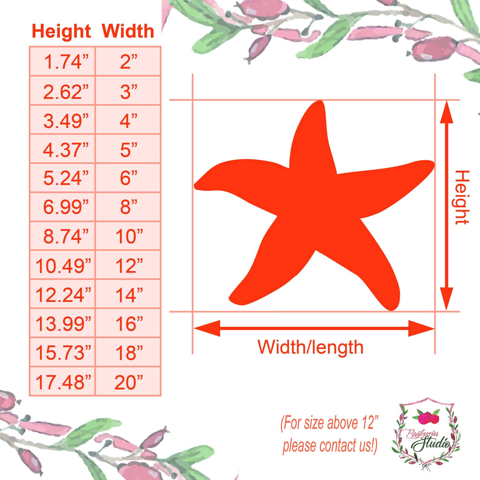 Starfish Laser Cut Unfinished Wood Cutout Shapes Always Check Sizes and ...