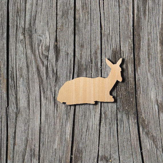 Deer Sitting Doe Wildlife Laser Cut Unfinished Wood | Etsy