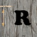 R Upper Case Letter Type 1 Laser Cut Unfinished Wood - Etsy