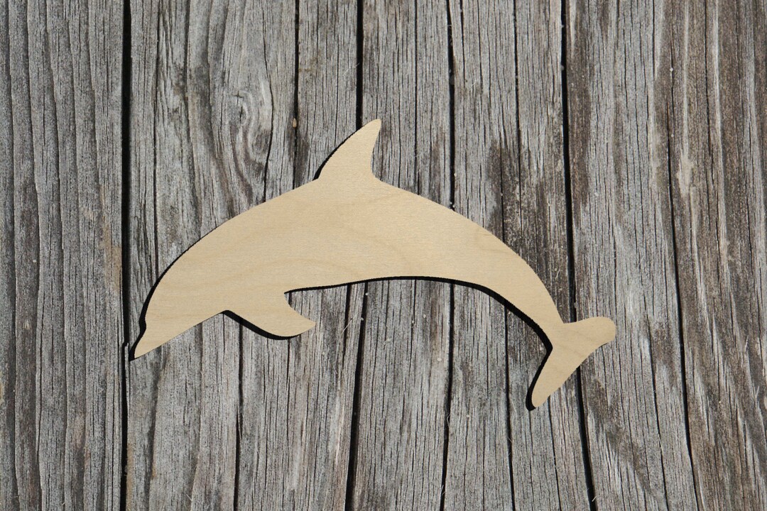 Dolphin - Laser Cut Unfinished Wood Cutout Shapes - Always Check Sizes ...