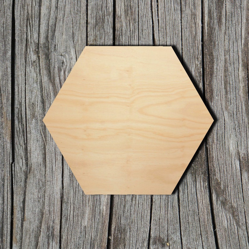 Hexagonal Solid Wood Wall - Etsy